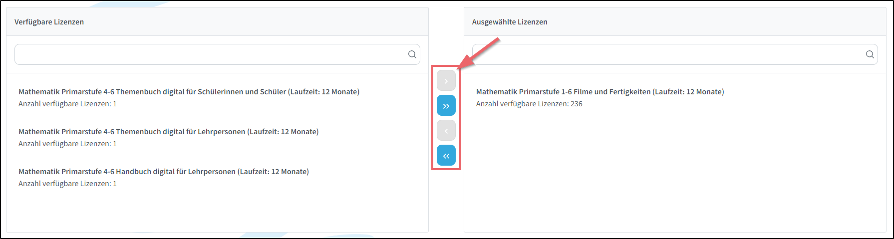 Lizenzen zuweisen/entziehen | LMVZ Support